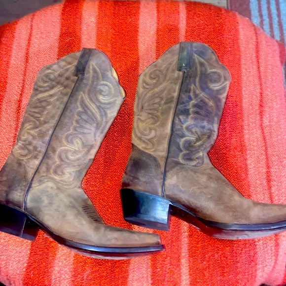 J.B. Dillon | Shoes | Jb Dillon Handmade Boots Made In Mexico Sz 85 Western Snip Toe Coastal ...